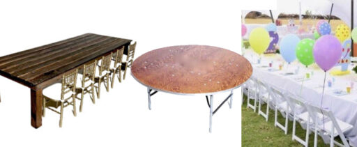 Tables at RSVP Party Rentals